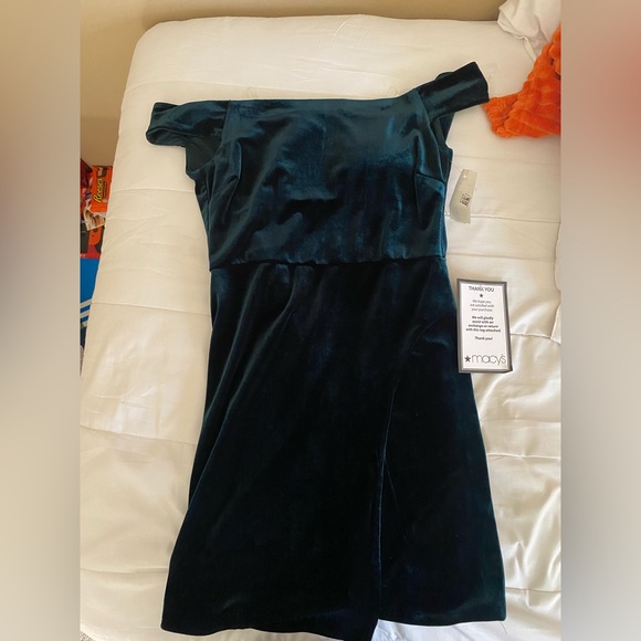 Macy's | Dresses | Hunter Green Mini Fancy Dress | Poshmark